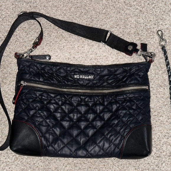 MZ Wallace | Bags | Mz Wallace Crosby Zip Quilted Nylon Crossbody Bag | Poshmark